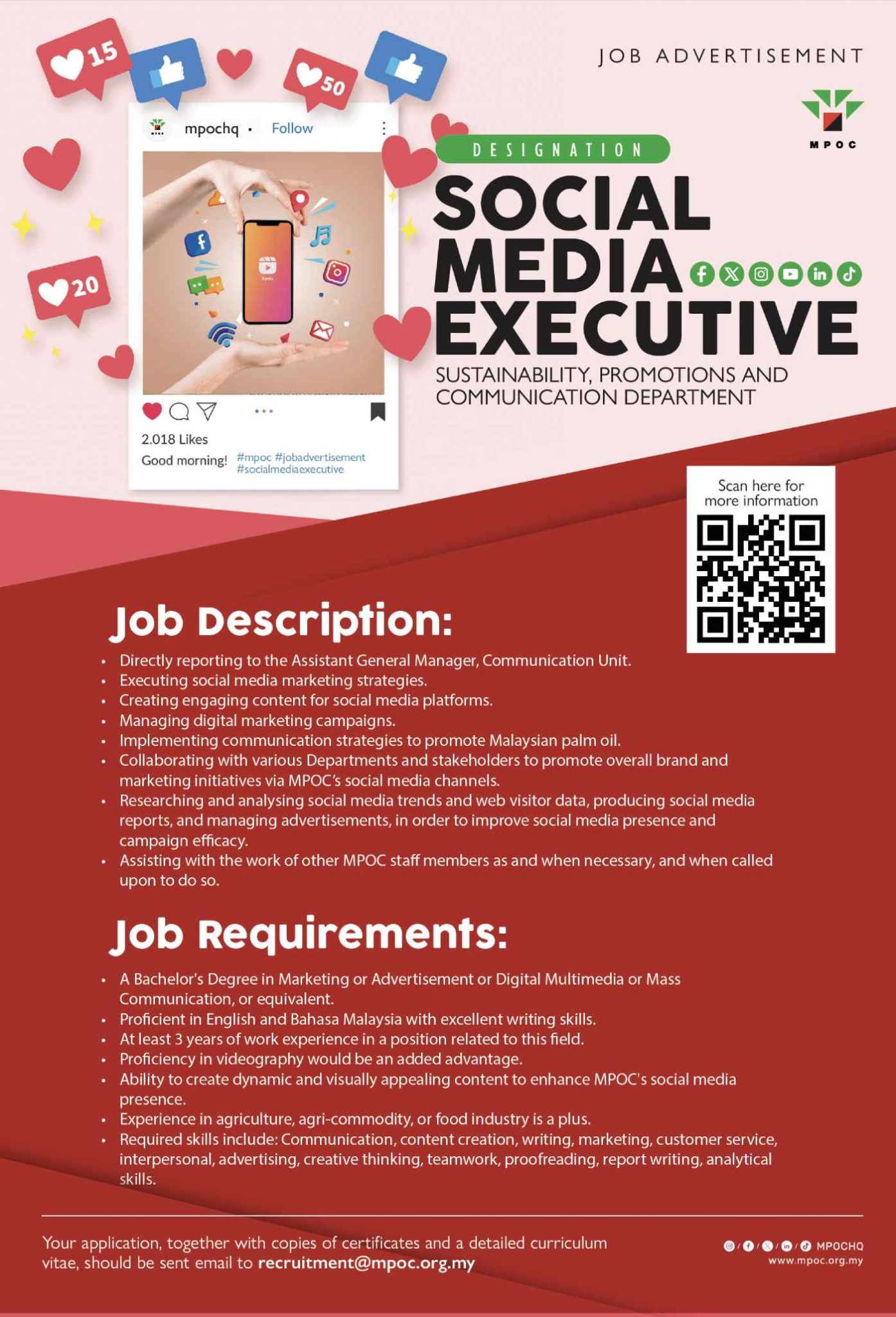 Job Ads – Social Media – MPOC